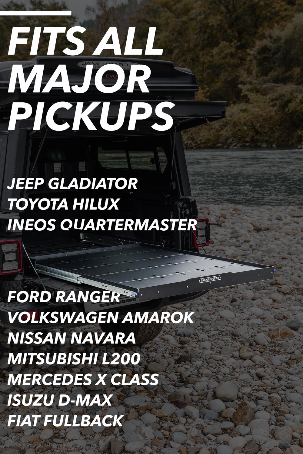 Pickup Cargo Slide - TailgateGear.eu